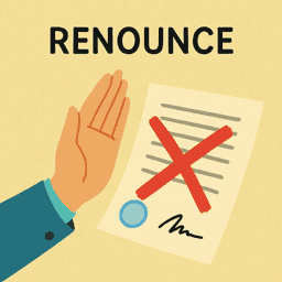 renounce meaning and examples | Developer's blog