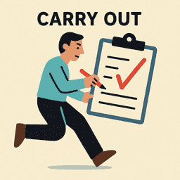 carry out meaning and examples | Developer's blog